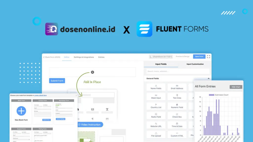 Fluent Form : Plugin Untuk Membuat Berbagai Jenis Formulir